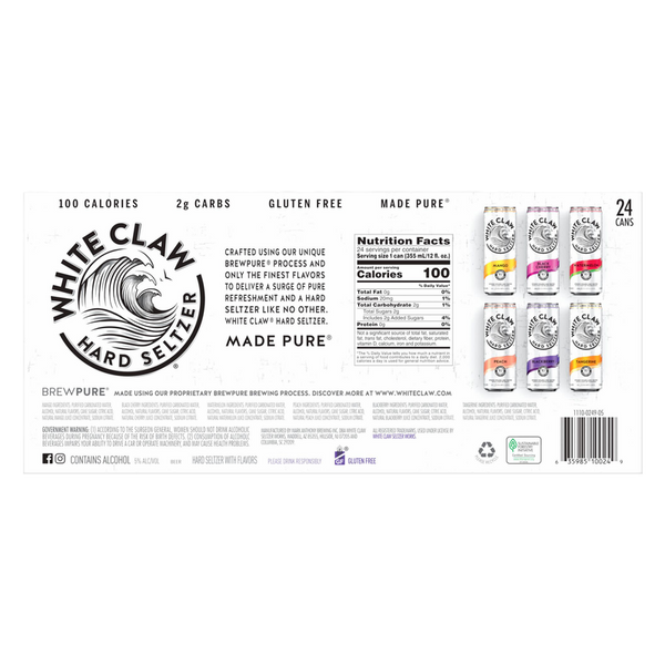 White Claw Hard Seltzer Variety 24pk 12oz Can
